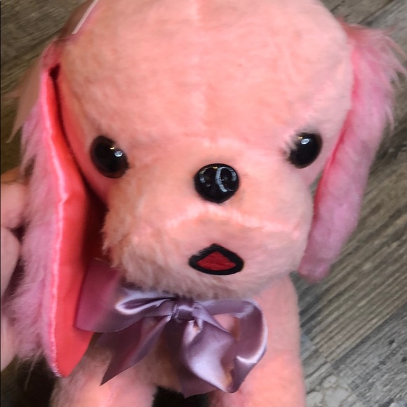 Other | Rare Vintage Pink Stuffed Dog | Poshmark